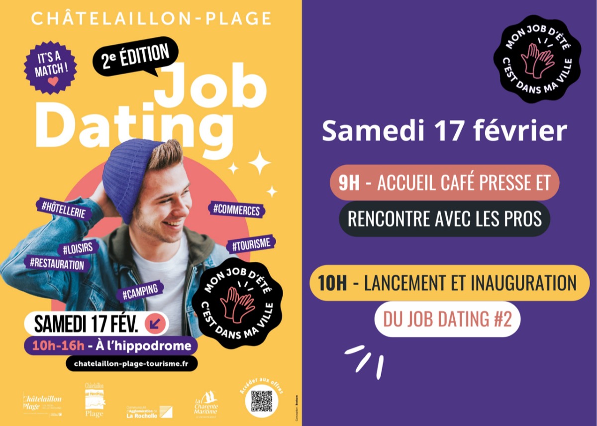 100 postes à pourvoir au job dating de Châtelaillon-Plage • La Rochelle ...